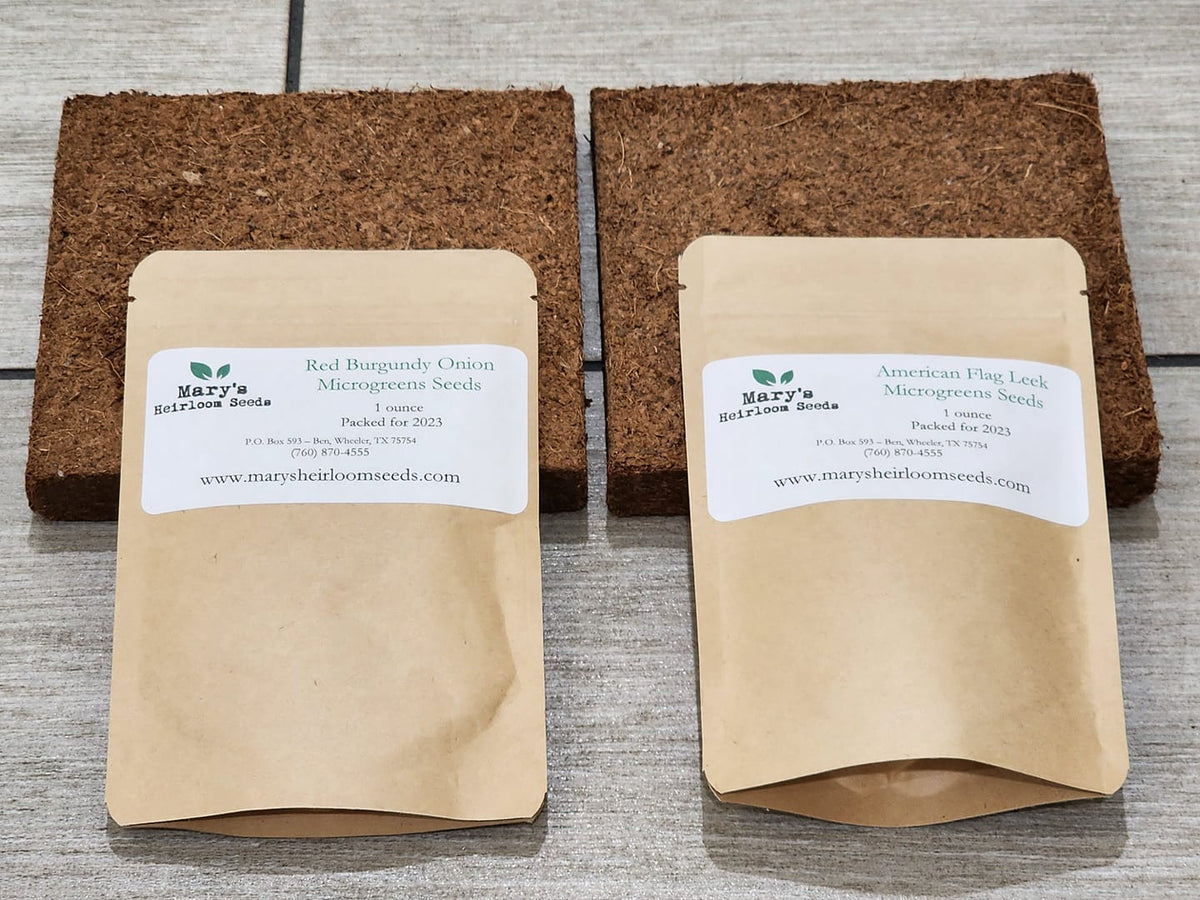 Onion Microgreens Starter Kit – Mary's Heirloom Seeds