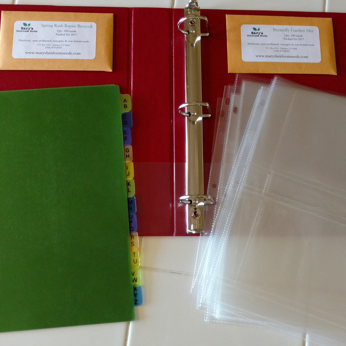 Seed Library Binder – Mary's Heirloom Seeds